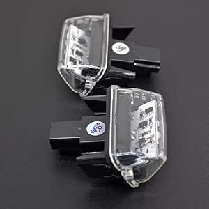 Amazon.com: 2X Car License Plate Lamps LED Custom License Plate Lights ...