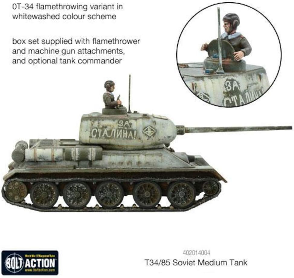 Warlord Games Bolt Action Soviet Army T34/85 Medium Tank – BigaMart