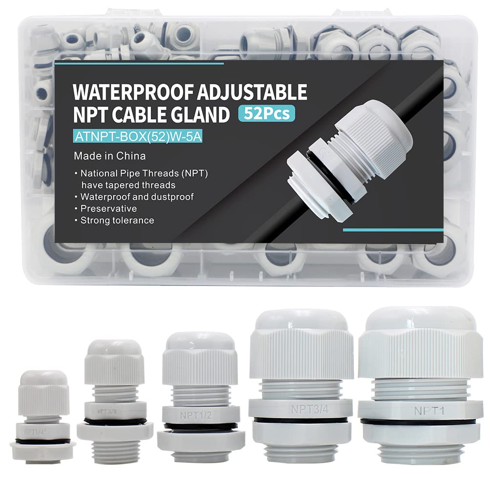 Cable Gland Kit for Waterproof Junction Boxes and Cord Grip Strain ...