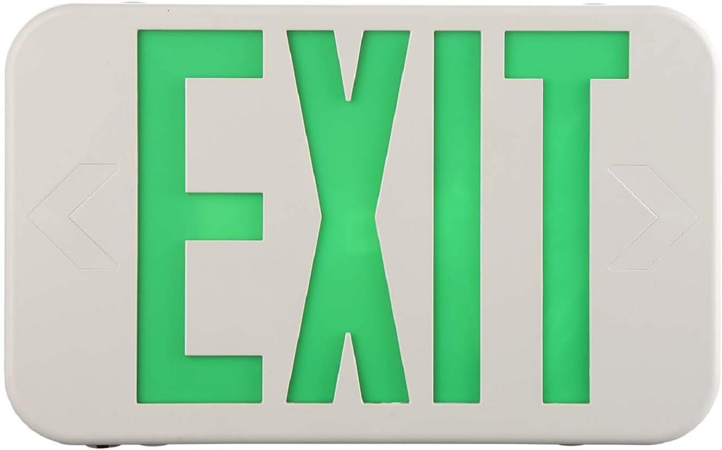 SPECTSUN 1PACK LED Exit Sign with Battery Backup, Green Exit Light ...