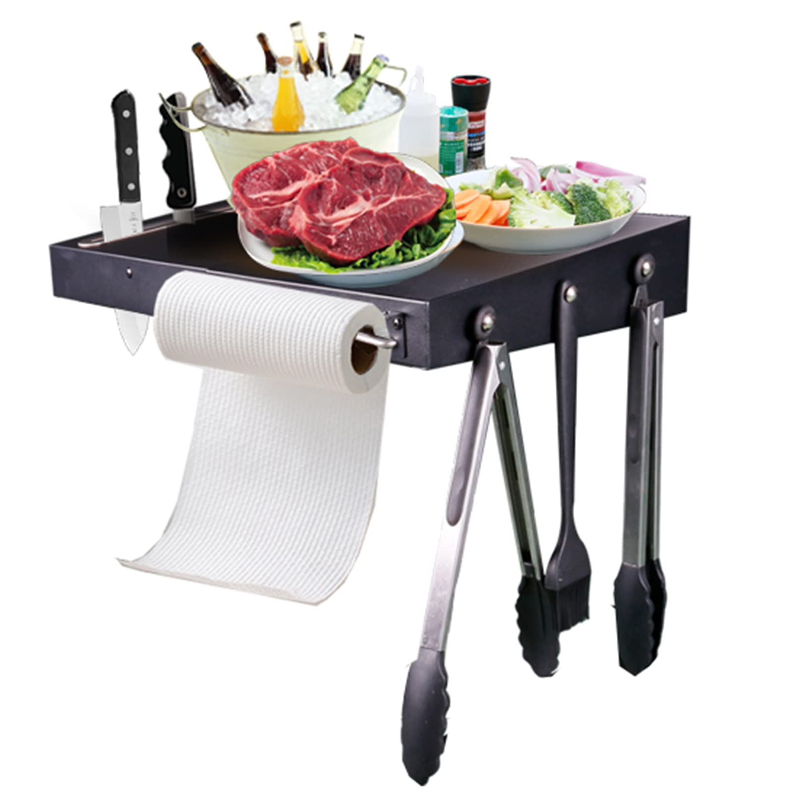 Utheer Grill Side Shelf for Pit boss 700 820 Series Pellet Grill, Heavy ...