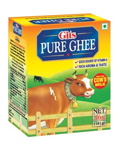 Gits Pure Cow Ghee, 200ml: Amazon.in: Grocery & Gourmet Foods