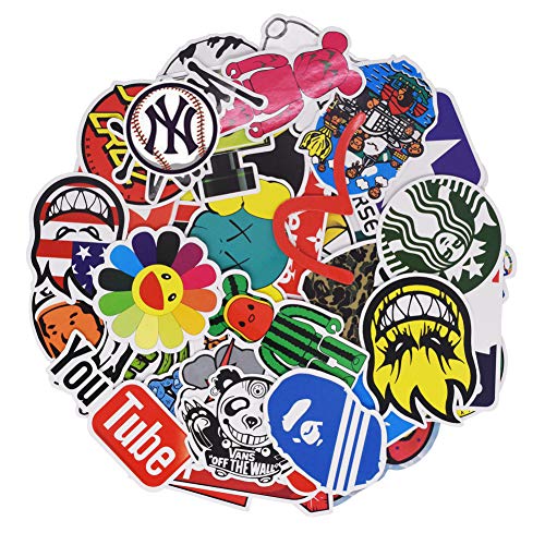 Cool Brand Logo Stickers Pack for Teens Kids Water Bottle Laptop ...