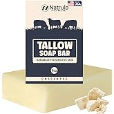 Amazon.com : Beef Tallow Soap Bar – All Natural Grass Fed Tallow Soap ...