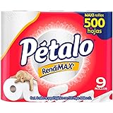 Pétalo RendiMAX, Papel Higiénico, 4 Piezas Con 500 Hojas C/U: Amazon.com.mx