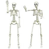 Amazon.com : Geetery 3 Pack 5 ft Halloween Skeleton Full Body Life Size ...
