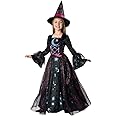 Amazon.com: Seasons Girls Light Up Deluxe Moonlight Witch Costume (M(8 ...
