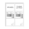 MFLABEL 3-1/3" x 4" Shipping Address Sticker, FBA Labels, 6-UP Sticker ...