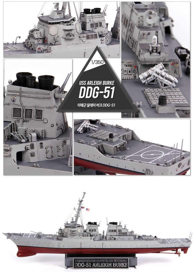 Mua Academy Plastic Model 1/350 Scale USS Arleigh Burke DDG-51 Military ...