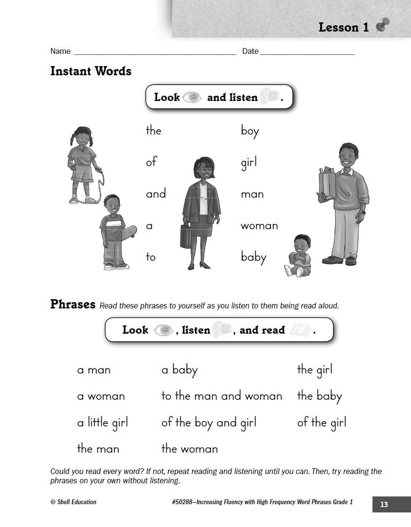 Mua Increasing Fluency with High Frequency Word Phrases Grade 1 ...