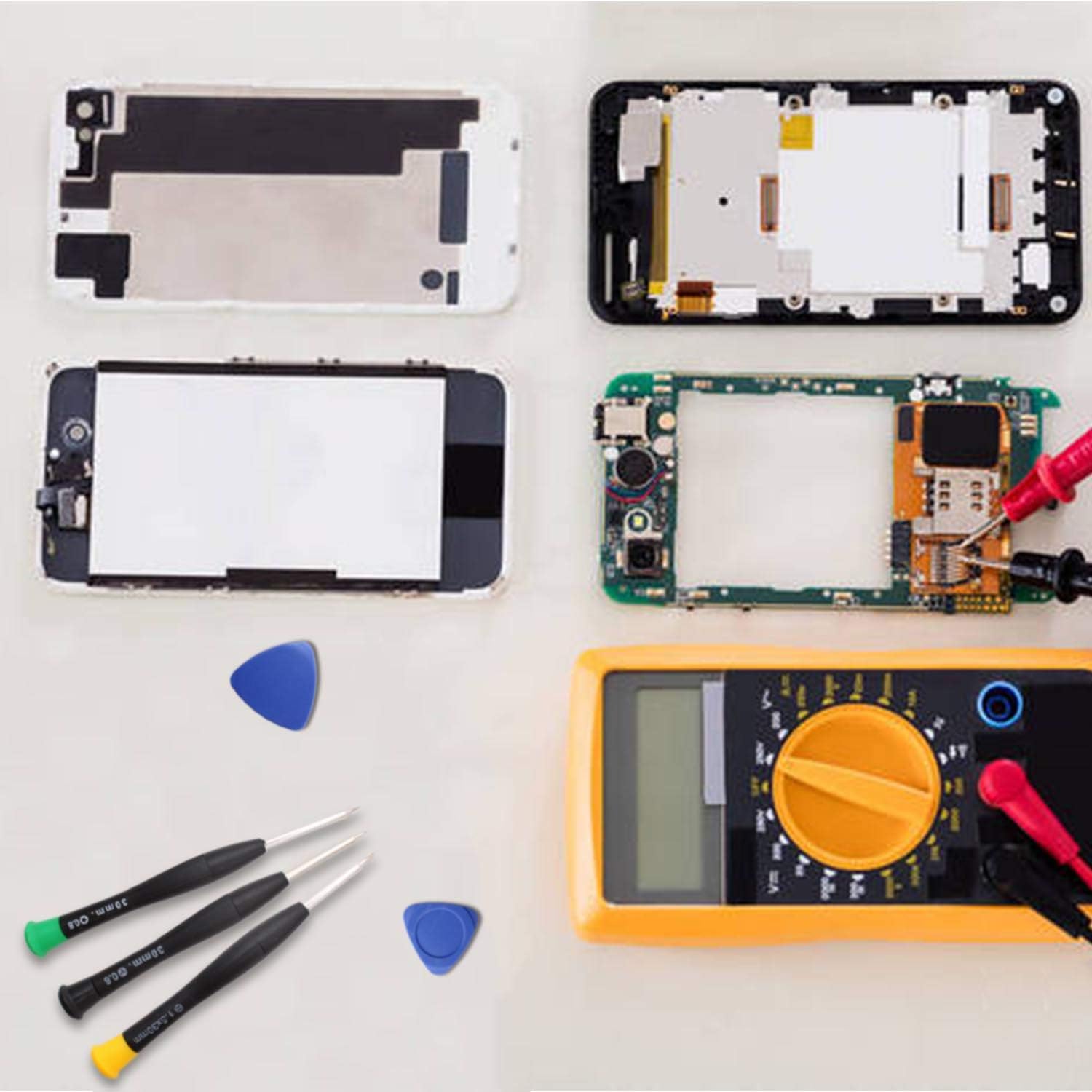 YFaith 23 in 1 Opening Pry Tool Repair Kit, Smartphone Disassembly and ...