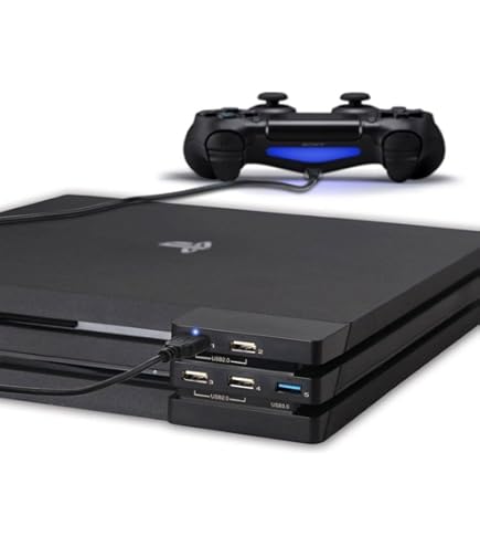 Ps4 Accessories ElecGear PS4 Pro Cooling Fan And USB Hub Combination ...