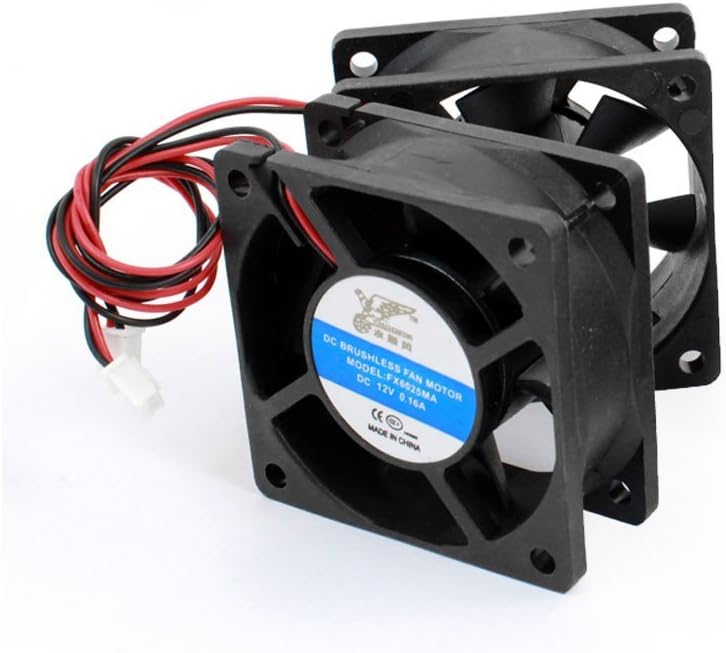 DC 12V 0.16A Brushless Cooling Cooler Fan 60mm x 60mm x: Amazon.co.uk ...