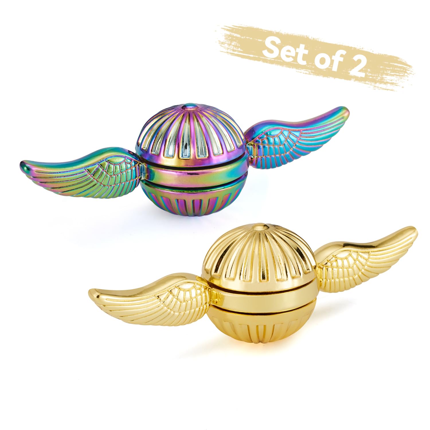 Mua 2-Piece Set Metal Orb Fidget Spinner Toys for Kids,Cute Anxiety ...