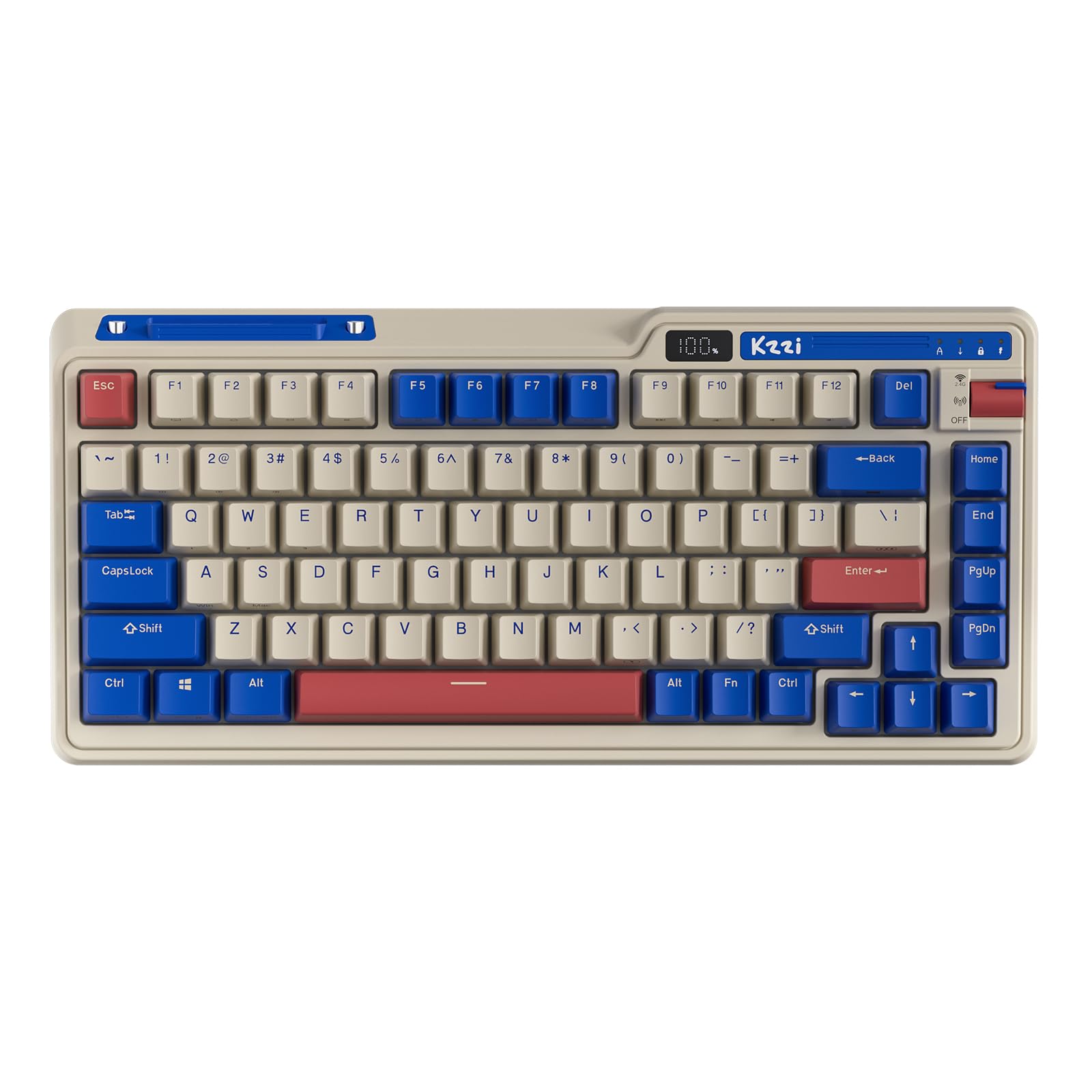KZZI K75 PRO RGB 75% Wireless Gasket Mechanical Keyboard, Triple Mode ...