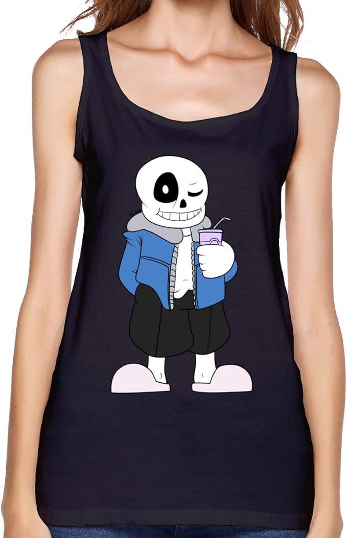 Amazon.com: Sans from Undertale Womens Comfortable Breathable Tank Tops ...
