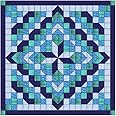 Amazon.com: Material Maven Easy Quilt Kit Faceted Star Purple & Aqua