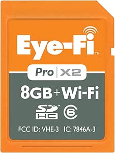 Amazon.com: Eye-Fi Pro X2 8GB Wireless SD Memory Card - EYE-FI-8PC Wi ...