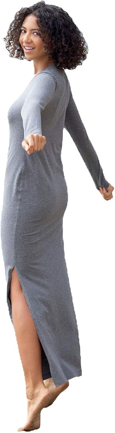 Barefoot Dreams Malibu Collection Maxi Dress, Long Sleeve Dress at ...