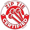Amazon.com: Zip Tie Certified Funny Stickers - Zip Tie Certified Decal ...