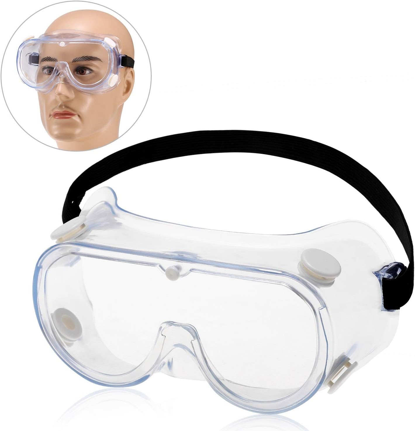 Gafas Protectoras de Plastico Transparente Proteccion de los ojos Gafas ...