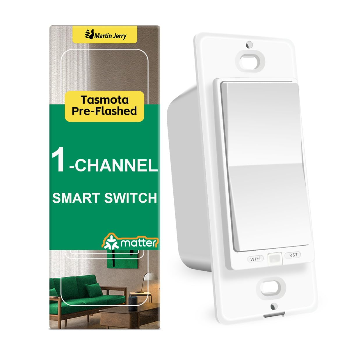 Matter Smart Switch homkit by Martin Jerry, tasmota preflashed on This ...