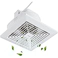Amazon.com: yanliangvich Bathroom Exhaust Fan, 8 Inch Ceiling Mount Fan ...