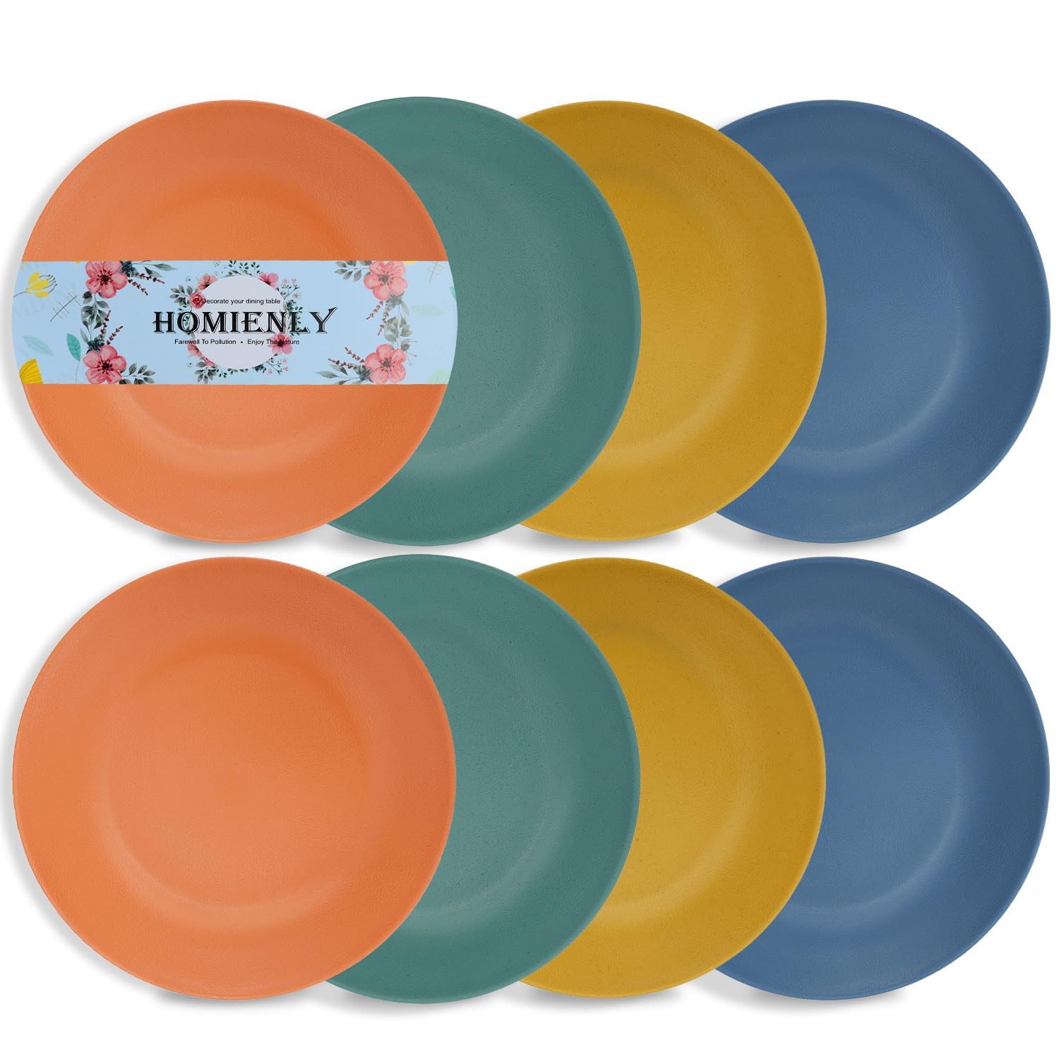 Mua Homienly Flat Dinner Plates Set of 8 Alternative for Plastic Plates ...