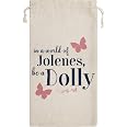 Amazon.com: Dolly Parton Canvas Be A Dolly Wine Gift Bag, 3 ct : Home ...