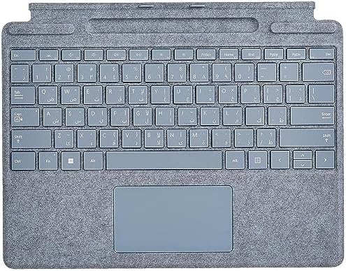 Microsoft Surface Accessories Microsoft Surface Pro Signature Keyboard Ice Blue - [8XA-00054 ...