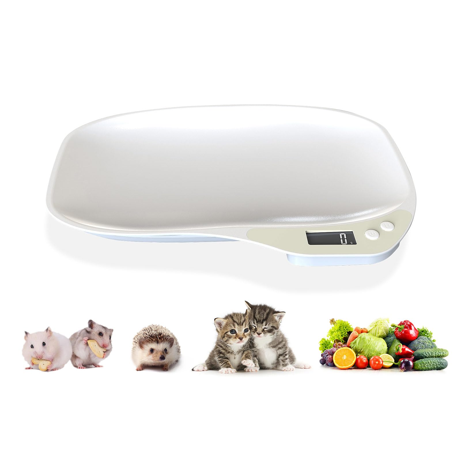 Small Digital Pet Scale for Dogs Cats, Max 33 lbs LCD Display Small ...