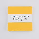 Amazon.com: Bella Solids 30's Yellow Charm Pack 42 Squares 5" Moda ...