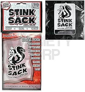 Amazon.com: 10pc Stink Sack 4"x6" Smell Proof Storage Zip Bags Black