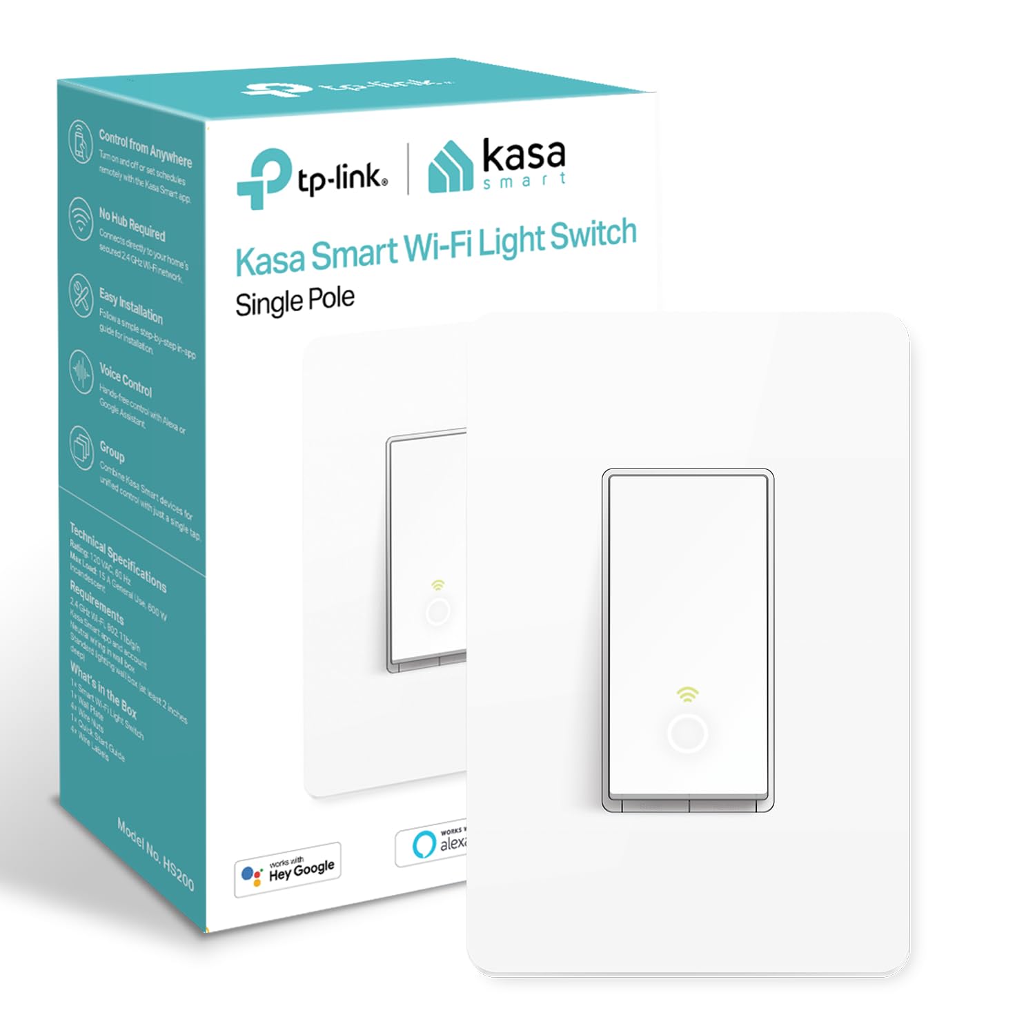 Mua Kasa Smart Light Switch HS200, Single Pole, Needs Neutral Wire, 2 ...