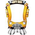 Amazon.com: 50-inch Multicolor City Bus Photo Frame Pedestal Foil ...
