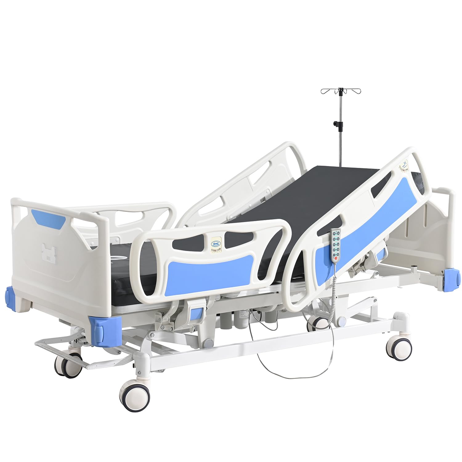 OLERN Premium 5 Function Full Electric ICU Hospital Bed with 4.7 ...