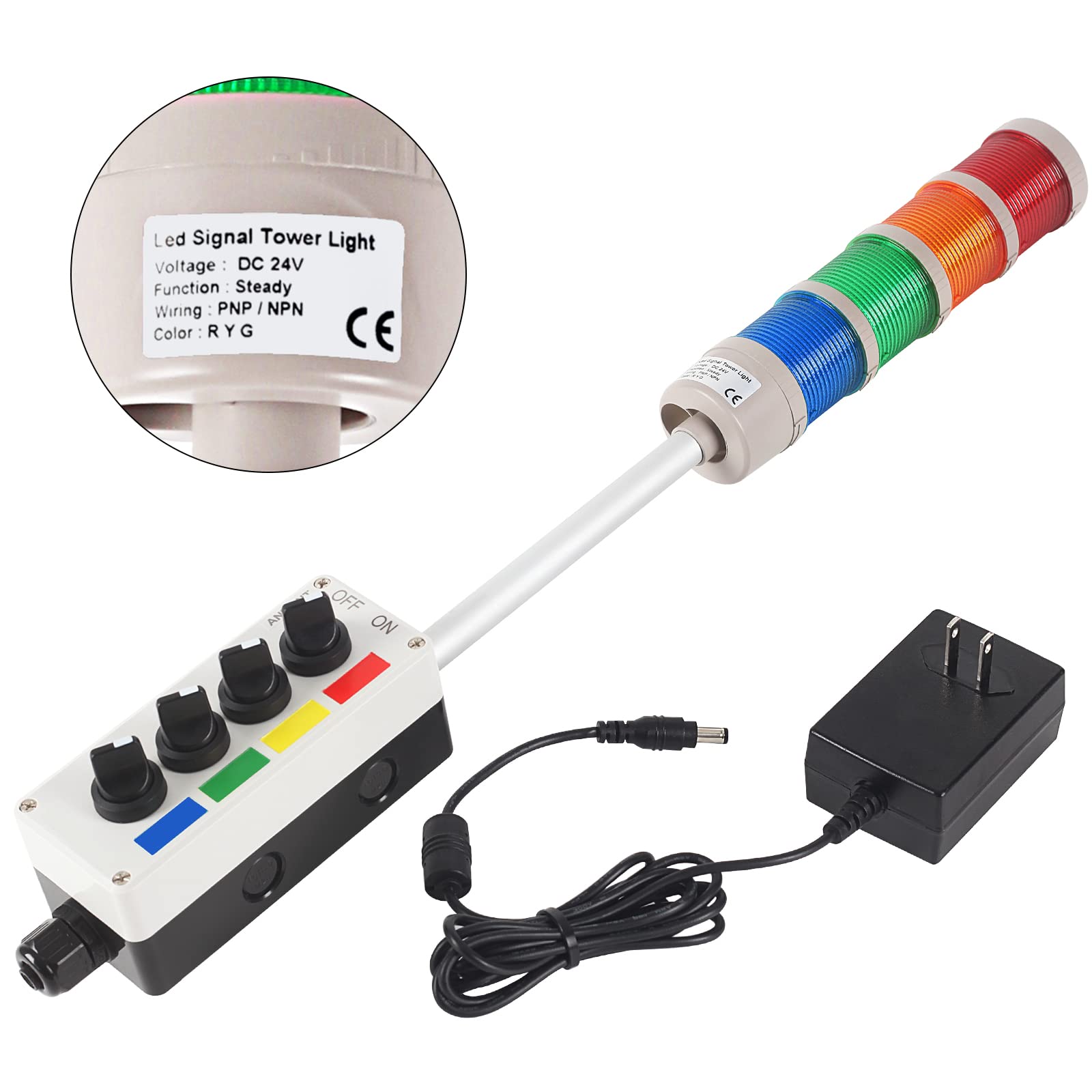 Mua ANDONT 4 Stack Super Bright LED Andon Tower Lights, Off-ON, 6 ft ...