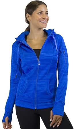 90 Degree By Reflex Performance Activewear Fleece Hoodie Jacket ...