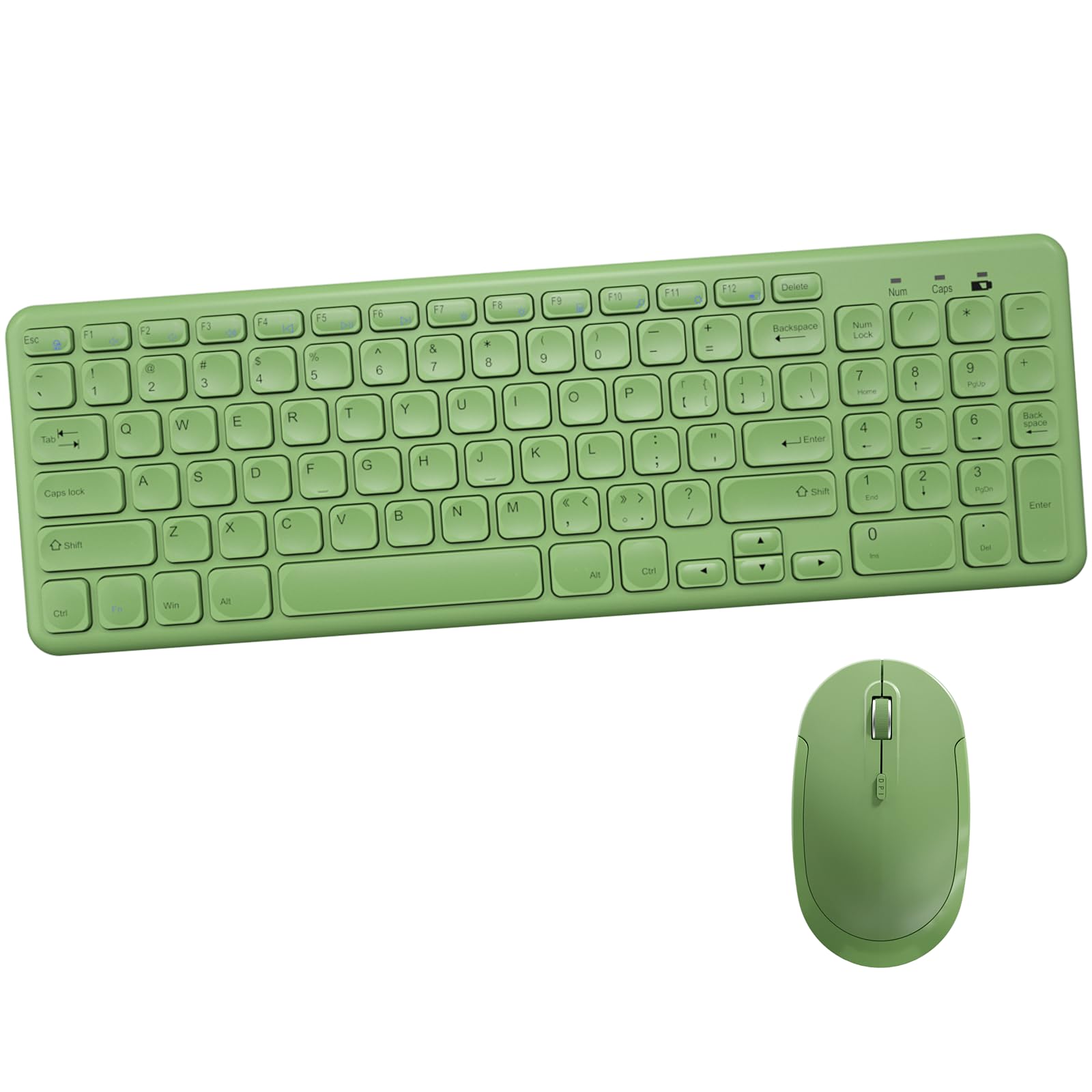 Wireless Keyboard and Mouse Combo, Sweet Mixed Color Cute Keyboard, 2 ...