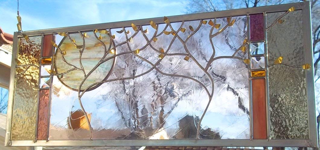 Amazon.com: Wedding Stained Glass Window Panel personalized wedding ...