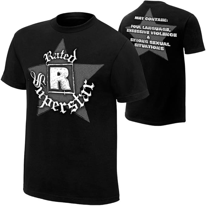 Official WWE - Edge"Rated R Superstar" Retro Authentic T-Shirt (X-Large ...