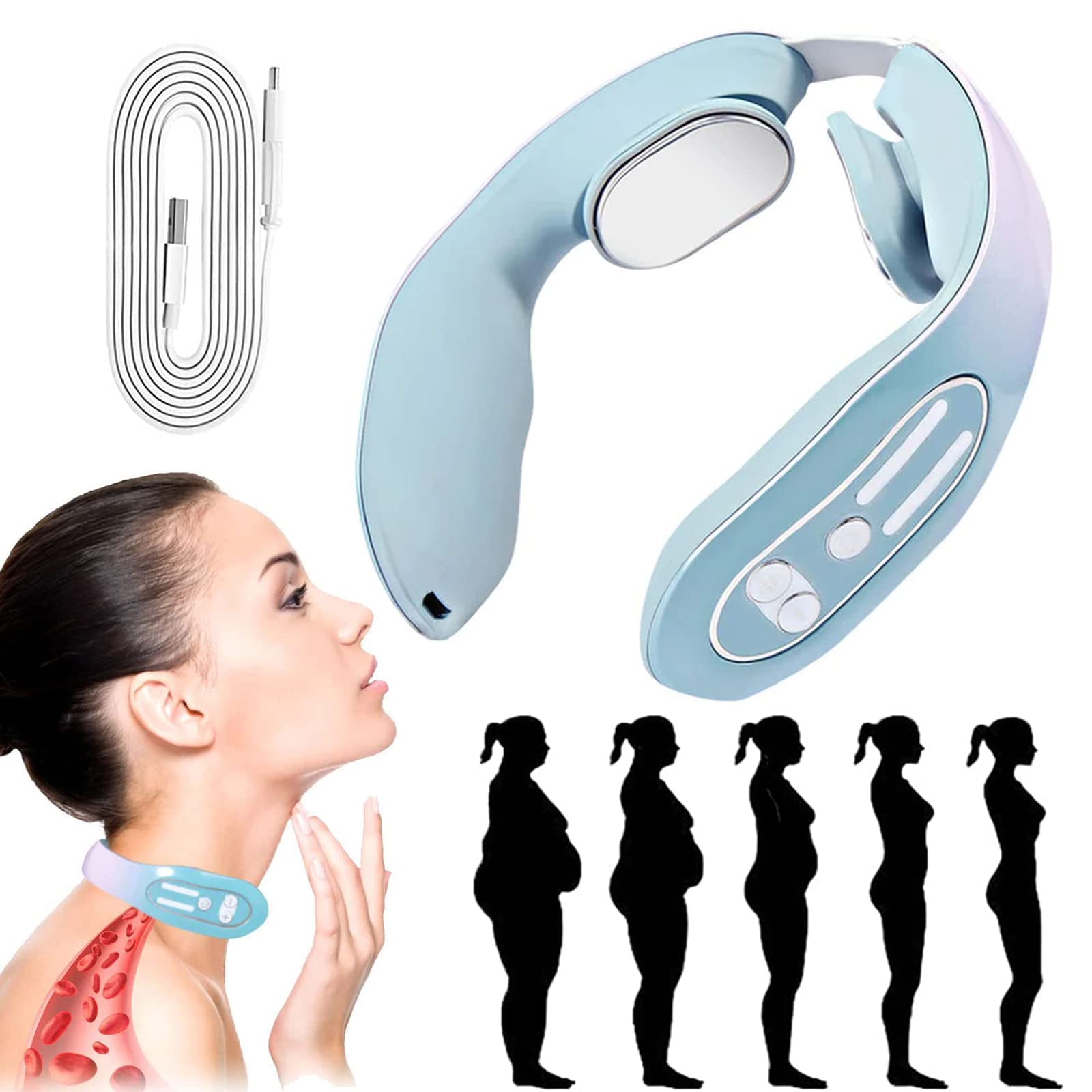 Nubudoz EMS Neck Acupoints Lymphvity Massager Device, Lymphatic ...