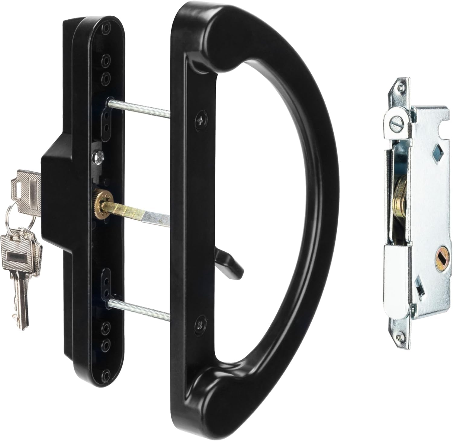 SANKINS Sliding Patio Door Handle Pull Set with Key Cylinde, Lockable ...