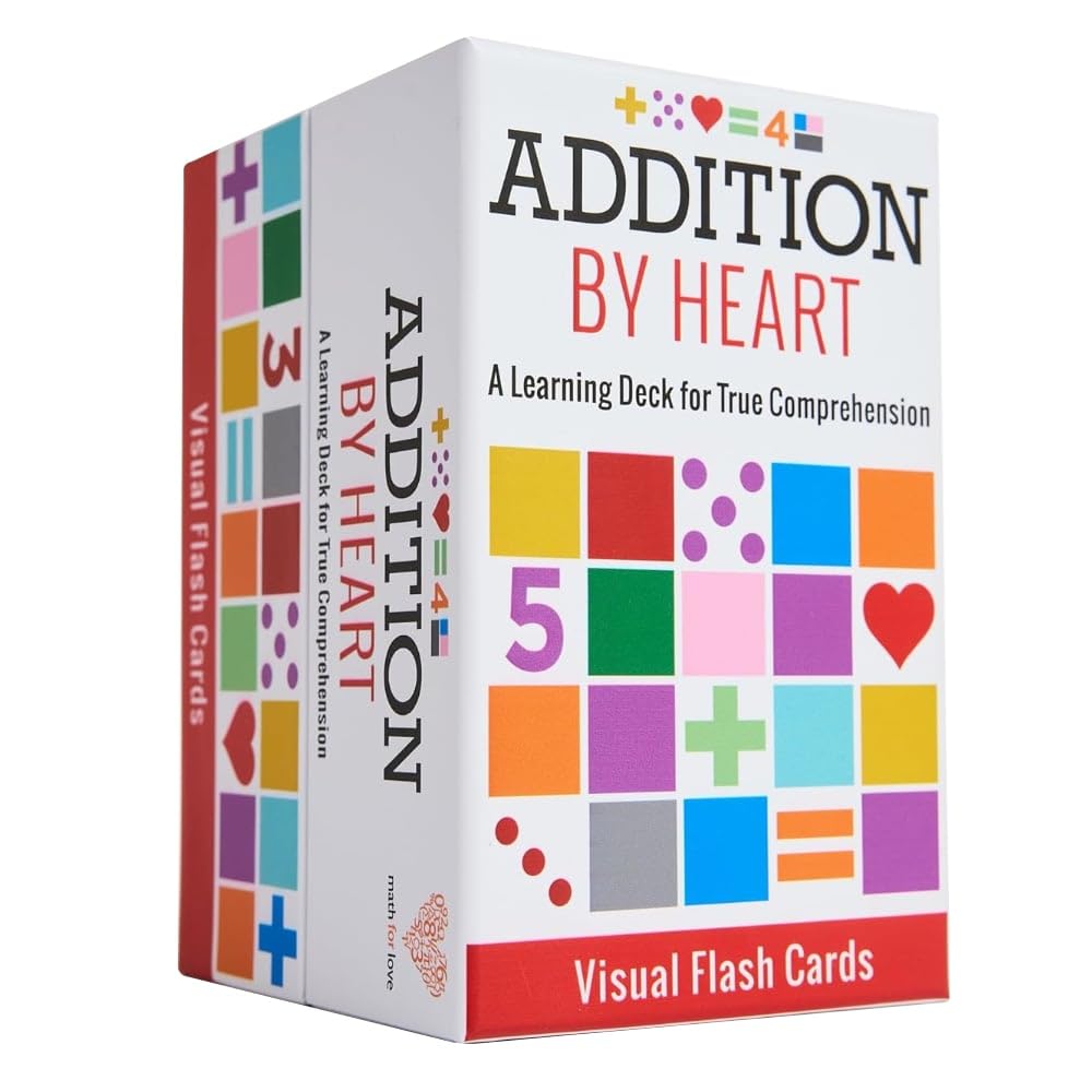 Mua Addition by Heart Visual Flash Cards - a Colorful Learning Deck for ...
