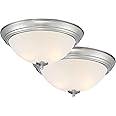 Amazon.com: DESIGNERS FOUNTAIN Flush Mount Ceiling Light, 2-Pack, 13 ...