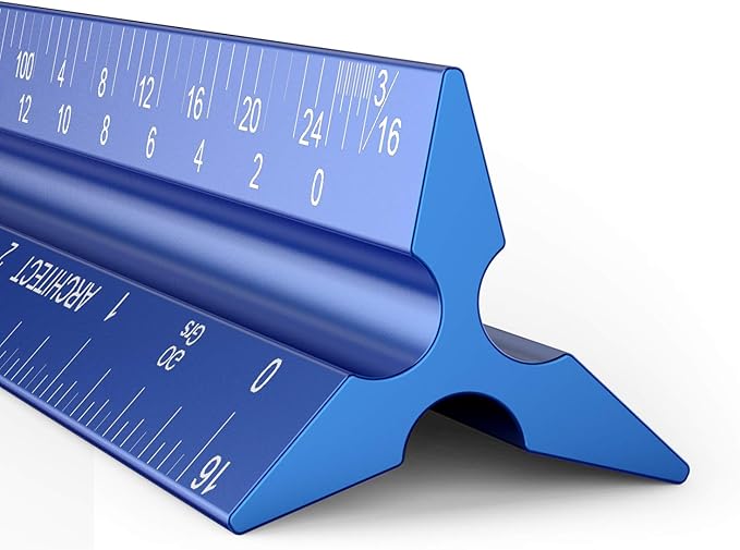 Regla de escala arquitectónica, regla de metal de aluminio sólido ...