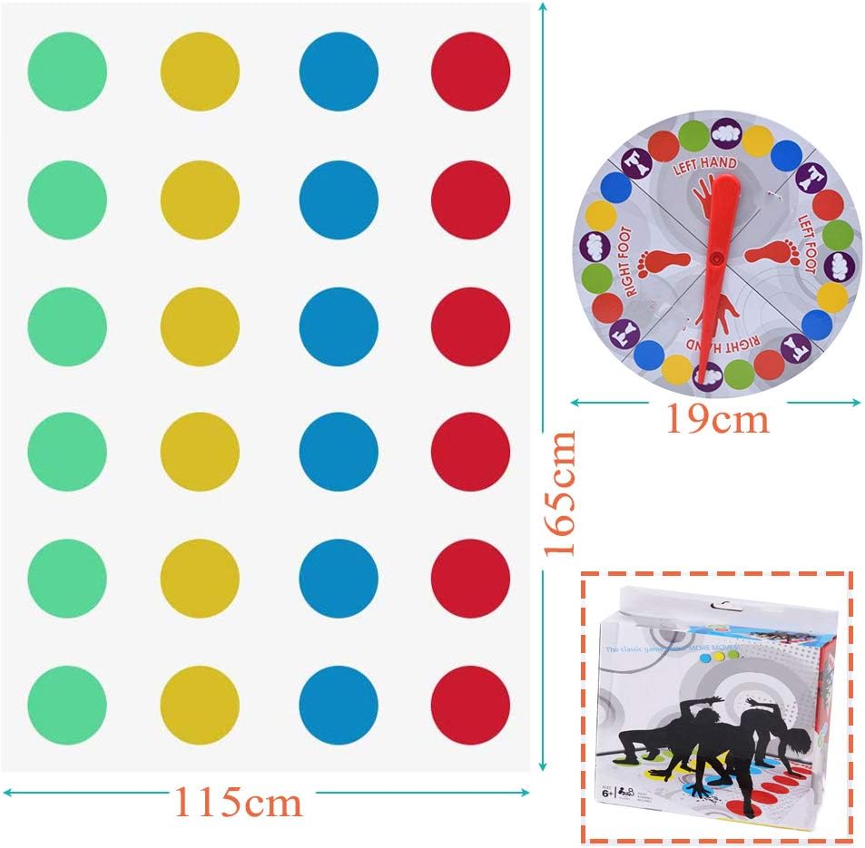 Gaming Twister,Funny Balance Games Pad Floor Game Mat Classic Team ...