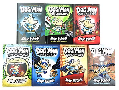 Dog Man Series 7 Books Collection Set By Dav Pilkey (Dog Man, Unleashed ...