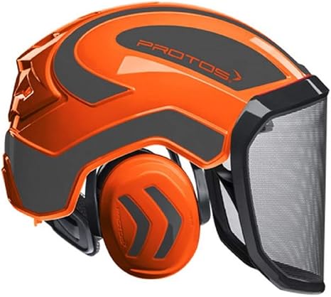Amazon.com: Pfanner Protos Integral Forest Helmet (Orange & Grey) (Chin ...