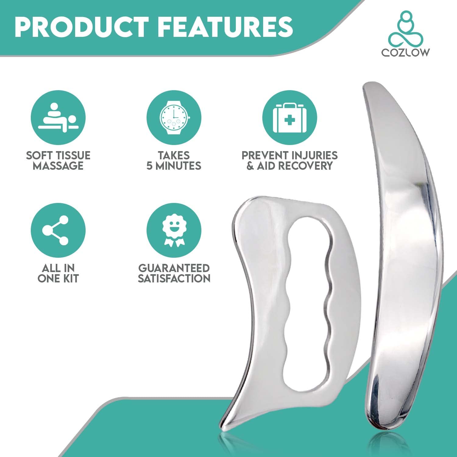 Mua 2-in-1 Muscle Scraper Tool Set - Skin Scraping Massage Tools for ...